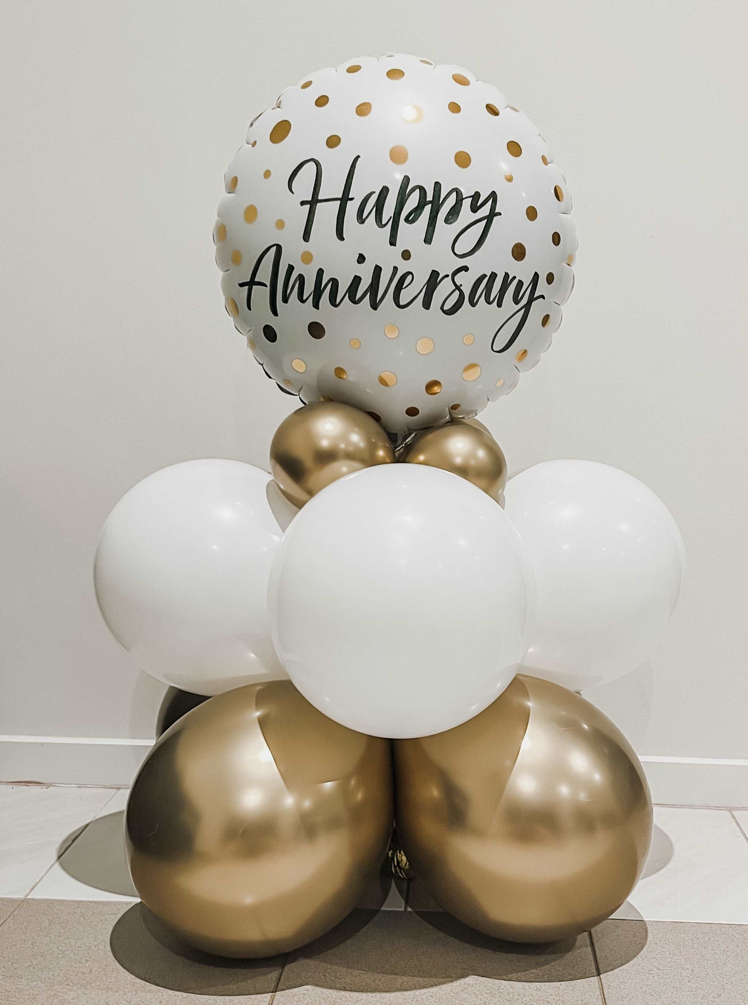 Happy Anniversary Air Filled Cluster - Does Not Float – BALLOONS2U